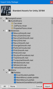 【Unity】 Standard Assetsのダウンロードとインポート – Obenkyolab