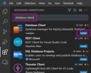 VSCodeから使える超便利なSQLツール “Database Client” – Obenkyolab